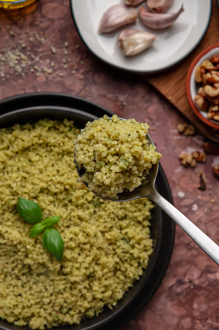 Homemade Pesto Couscous - From My Kitchenette